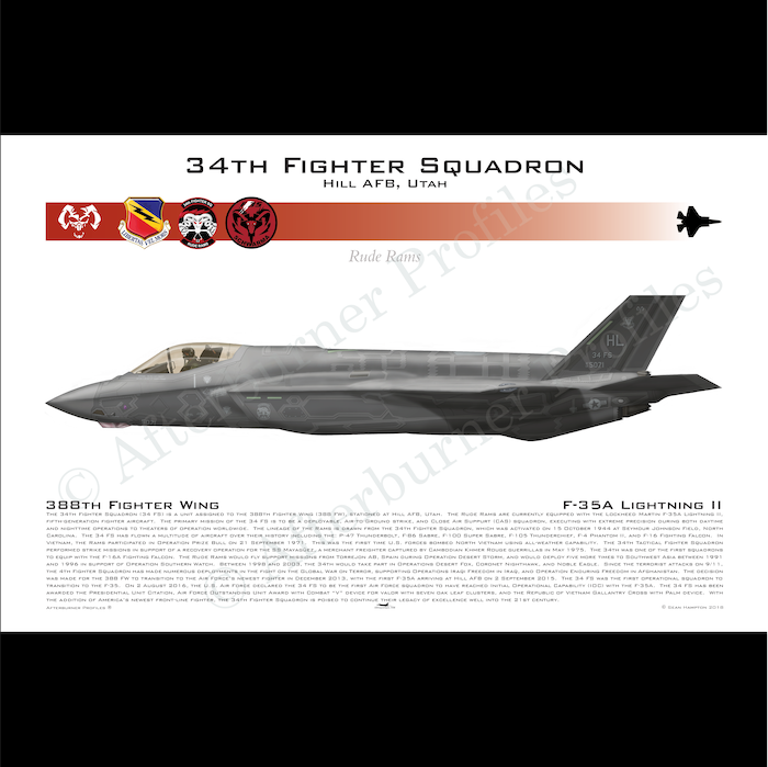 34 FS F-35A | Afterburner Profiles